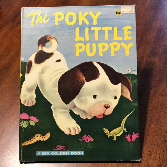 Vintage | Other | The Poky Little Puppy Big Golden Book Vintage 975 ...